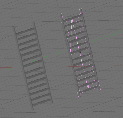 Making a Ladder (Blender 2.49) | Avalab